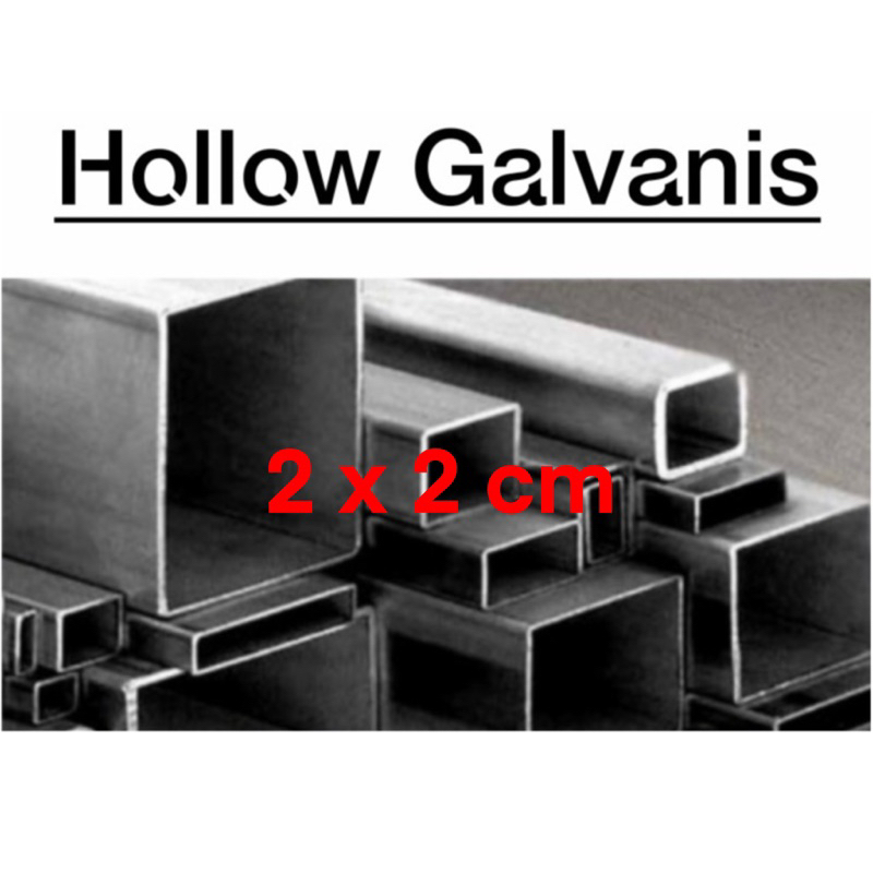 Galvanized Box Iron 2x2cm | Shopee Philippines