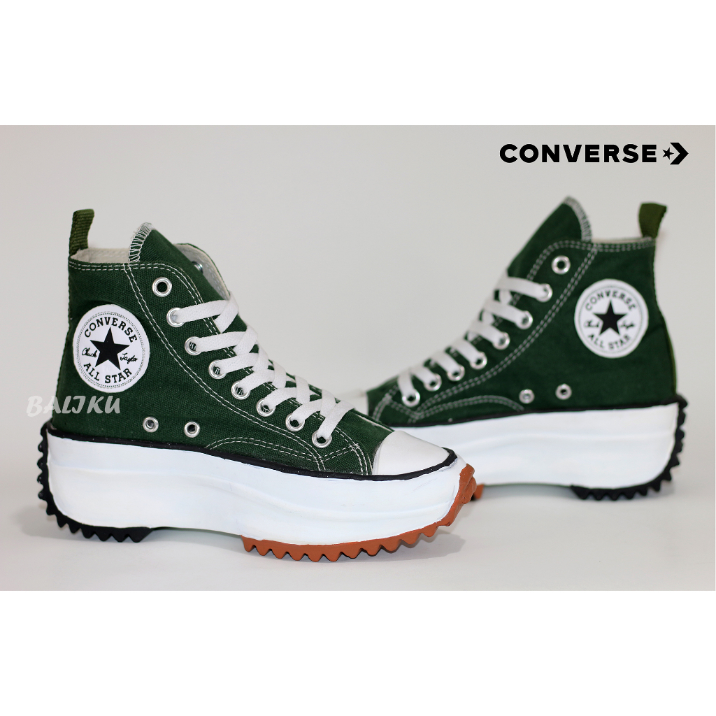 Sneakers High Converse Run Star Hike Army Color New Fashion Style ...