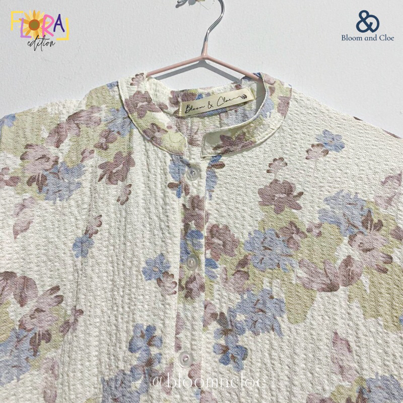 Floral Midi Dress Crinkle Premium Floral Print Latest Model 2023 PB Flo ...