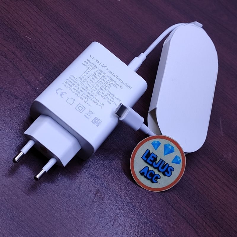 Charger 66W Vivo V27 - V27e - V27 Pro - V25 Pro - T1 Pro Type C Flash ...