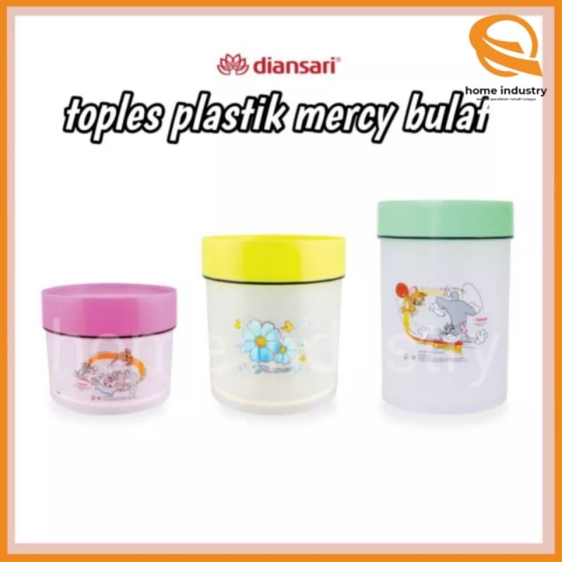 Round mercy plastic jar/snack jar/cookie storage area | Shopee Philippines