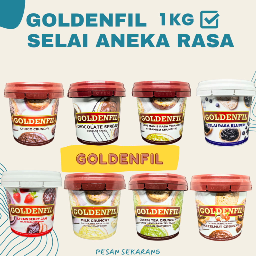 Goldenfil Crunchy Jam / Various Flavor Bread Jam 1 Kg | Shopee Philippines