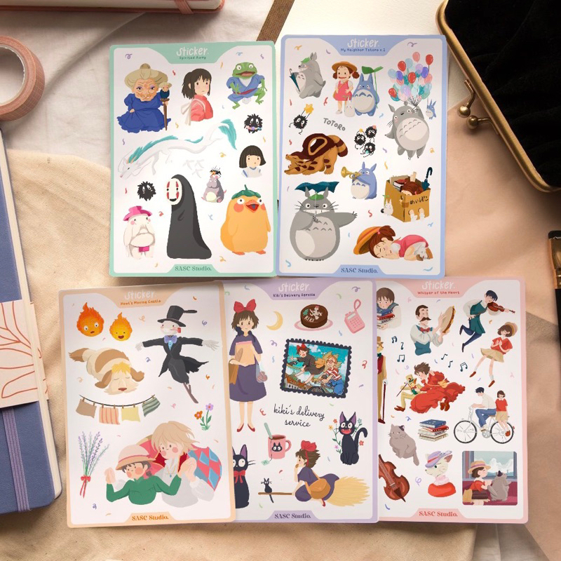 Ghibli Sticker Studio | My Neighbor Totoro, ponyo, ghost, kiki and ...