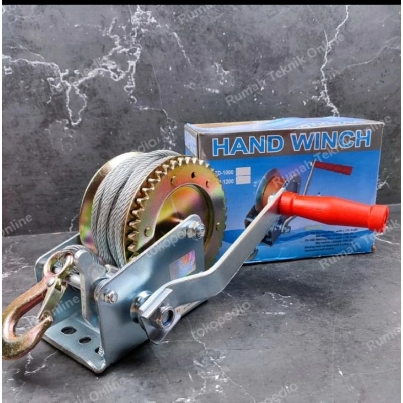 Hand winch gear winch pulley hoisting original manual brand SAP - 1000 ...