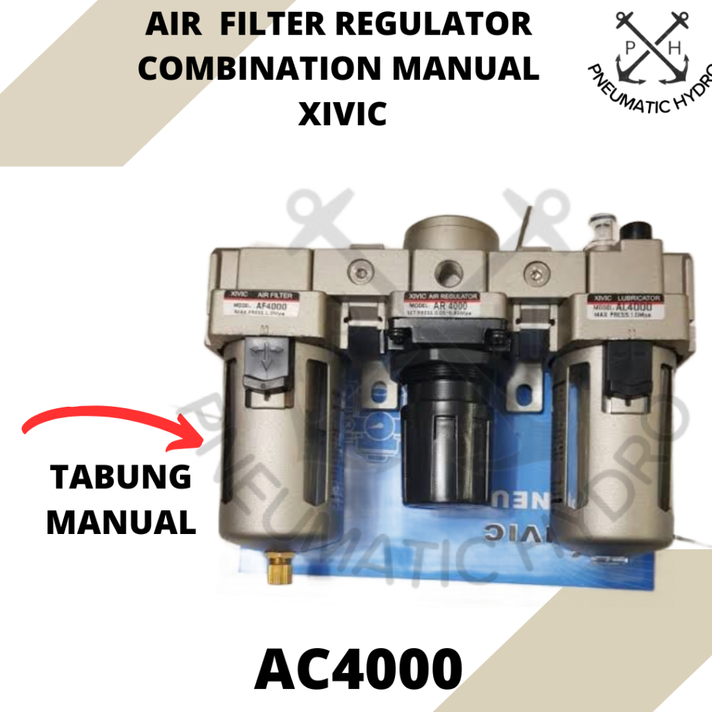 AIR FILTER REGULATOR COMBINATION AC4000 & AC4000-D XIVIC | Shopee ...
