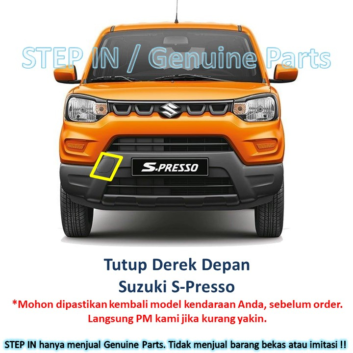 Towing Cover Towing Hook Front Bumper SUZUKI SPRESSO S-PRESSO ori tow ...