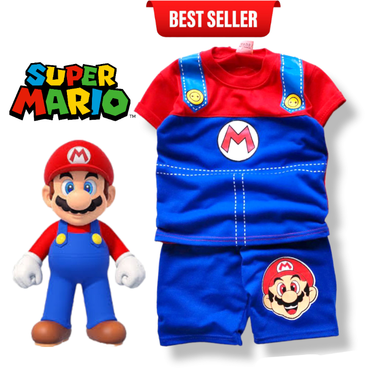 Mario BROS Children's Clothing Suits SUPER MARIO BROS Costumes Age 1-10 ...
