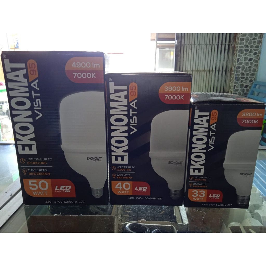 VISTA T-BULB 7000k LED EKONOMAT LIGHT | Shopee Philippines