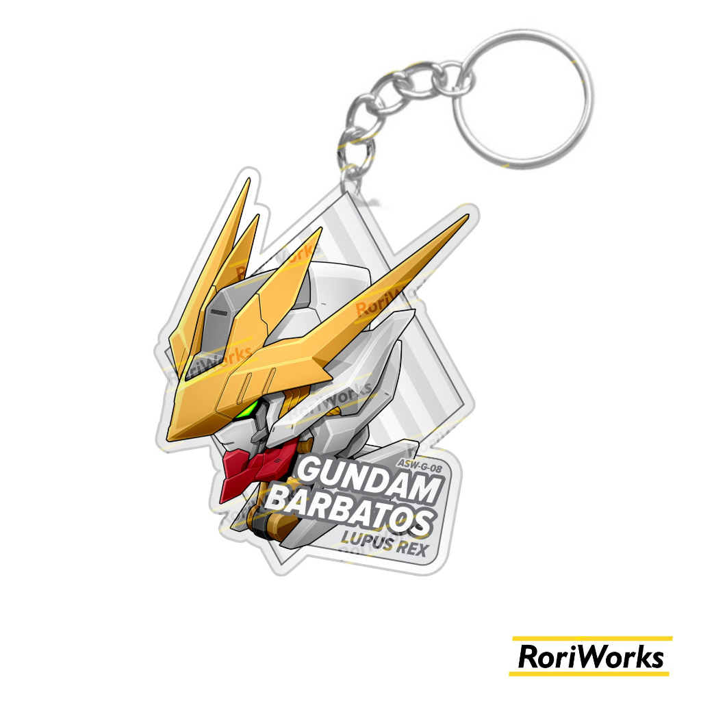 Keychain Anime - Gundam Barbatos Lupus Rex Head | Shopee Philippines