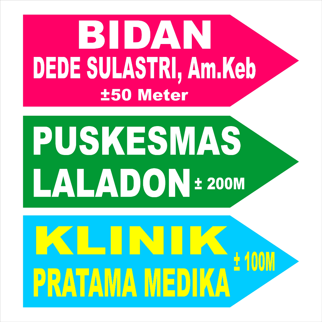 Acrylic Sign Arrow Direction Indicator Acrylic Board Instructions for ...