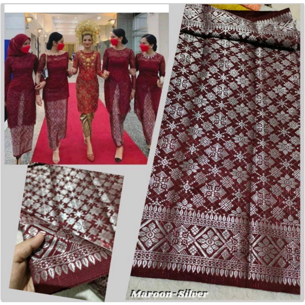 Palembang Songket Wrapped Skirt Ready To Use || Kebaya Bottoms For ...