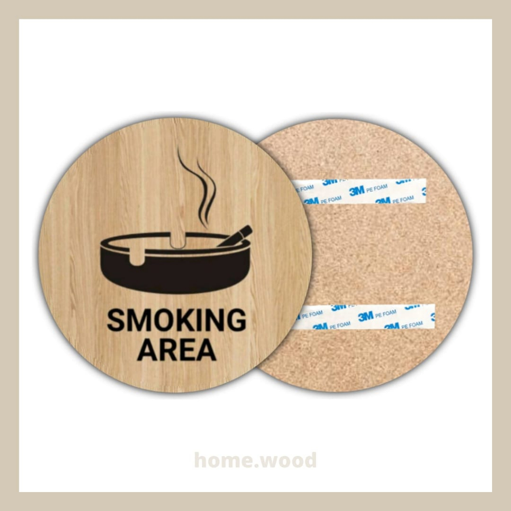 "SMOKING AREA" Sign Board | Sign "SMOKING AREA" | Cafe Decorations ...