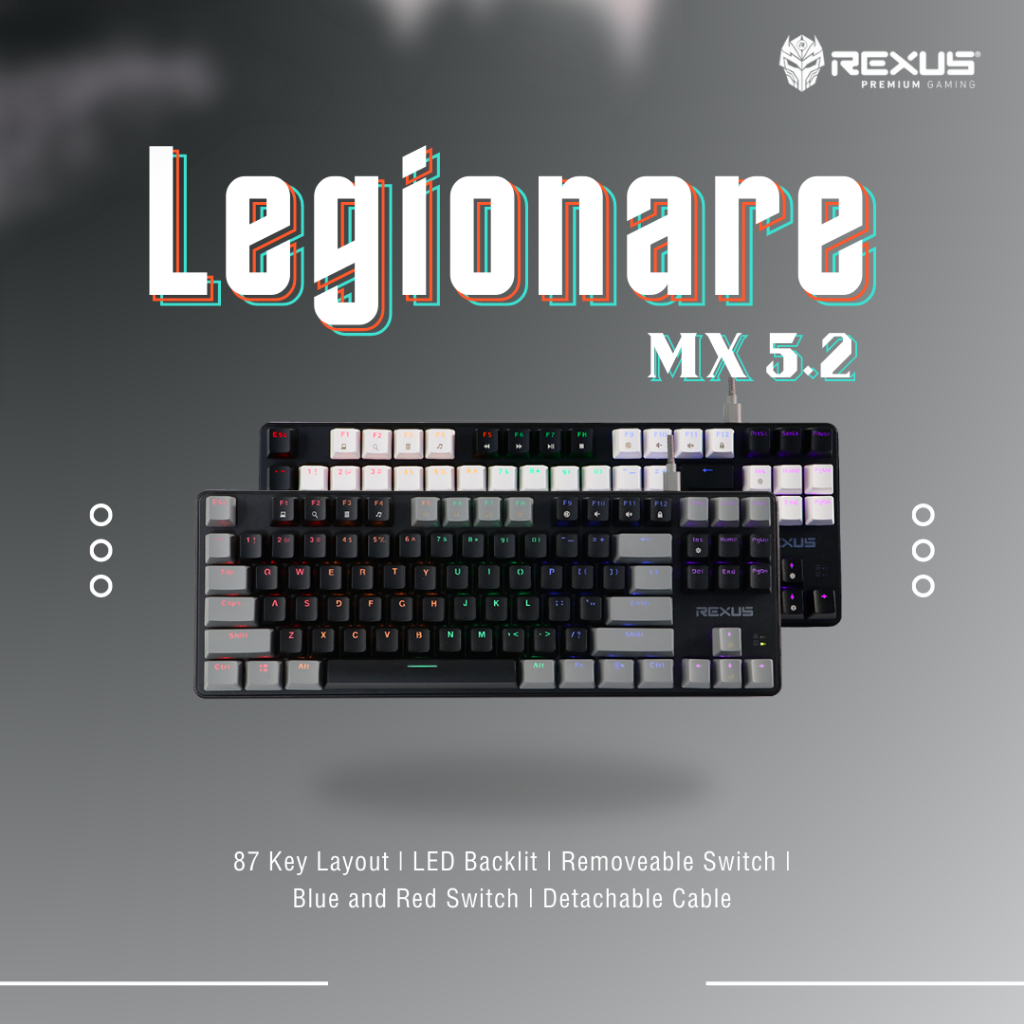 Rexus Legionare MX 5.2 Mechanical Gaming Keyboard Original | Shopee ...