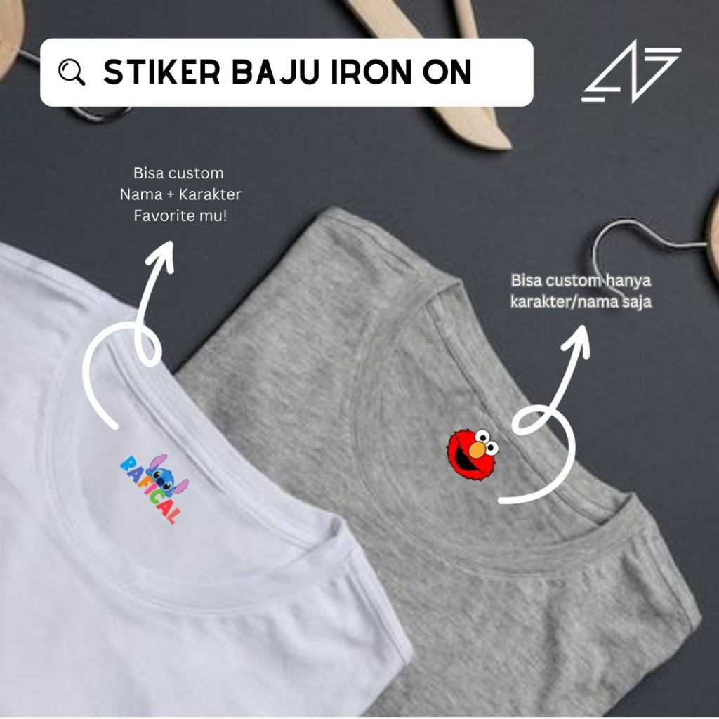 Custom Iron-On Screen Printing Stickers, Custom Labels for Children's ...