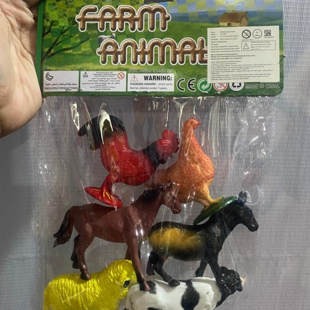 Tame Animal Children's Toys C5 006 l Rubber Animals l Miniature Farm ...
