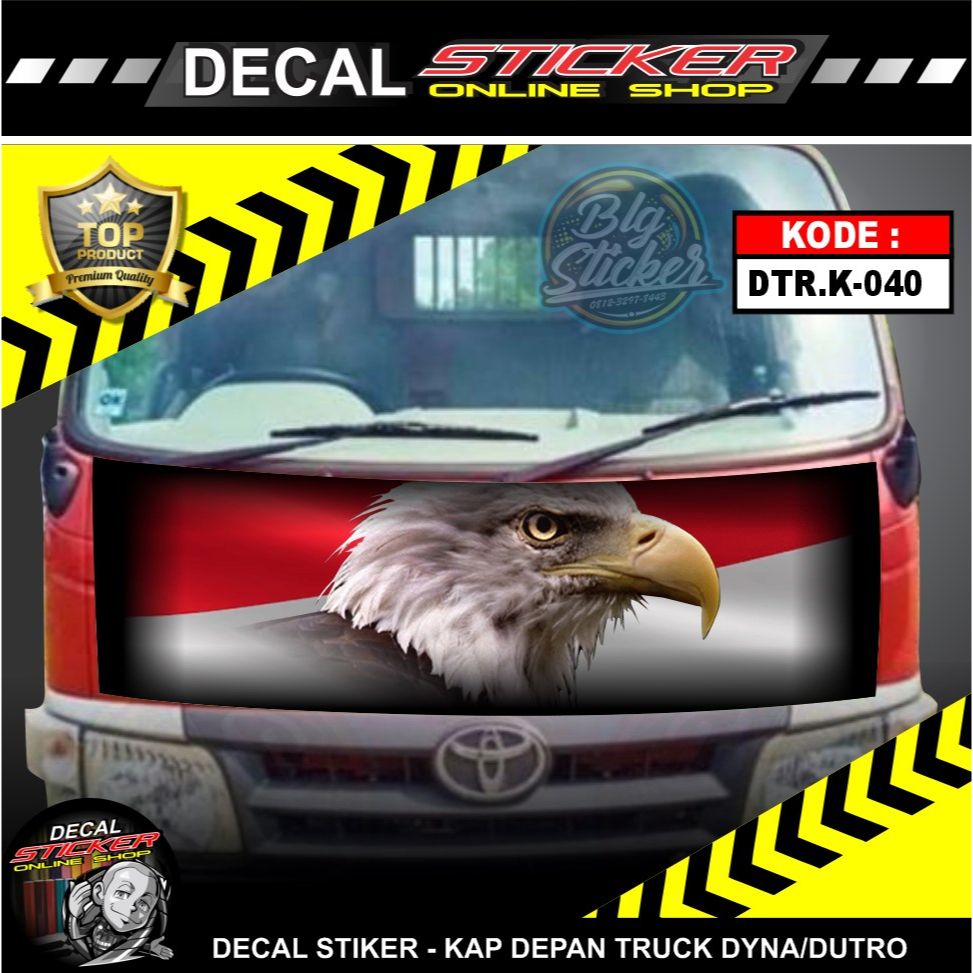 HINO DUTRO TRUCK CAR STICKER TOYOTA DYNA DECAL PRINT COOL CAP ONEPIECE ...