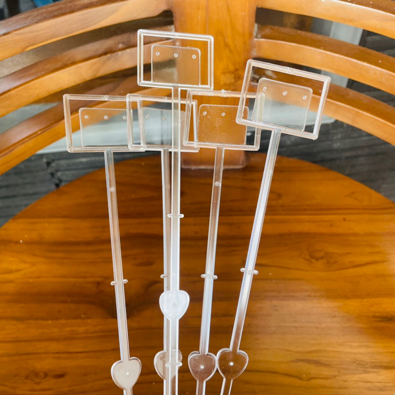 CARD STICK/BUCKET STICK/SQUARE PLASTIC MEMO STICK | Shopee Philippines