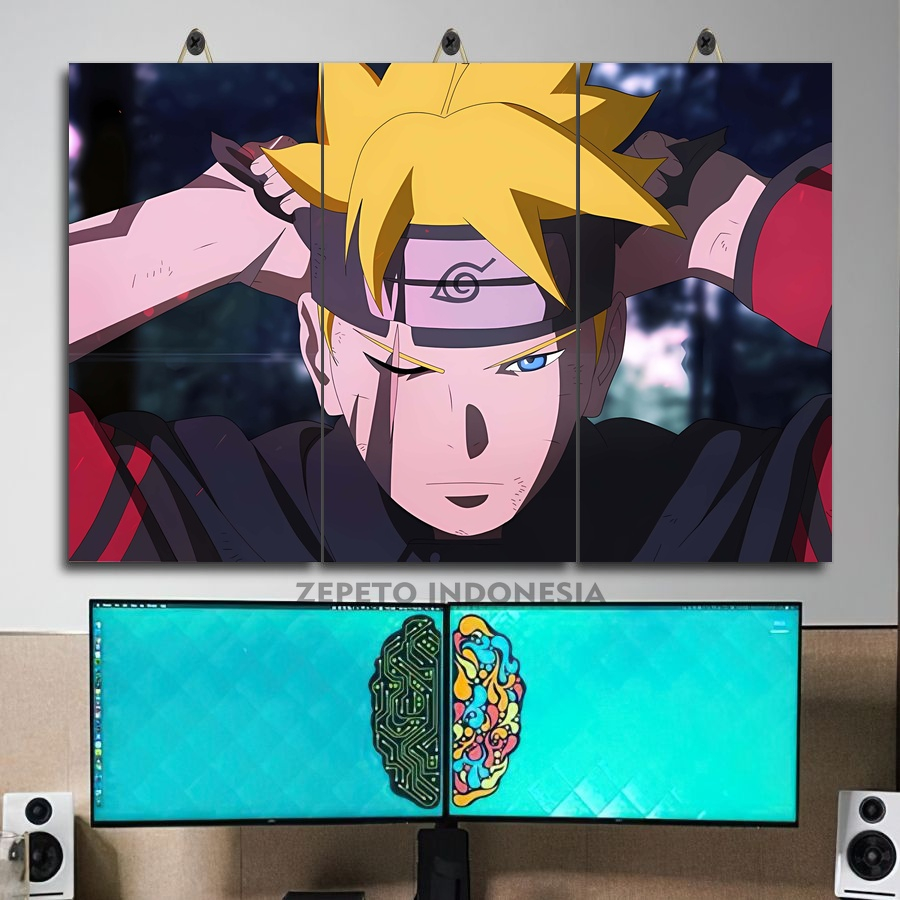 ANIME BORUTO WALLPAPER 45X30 MULTI PANEL BOYS ROOM DISPLAY / ANIME ...