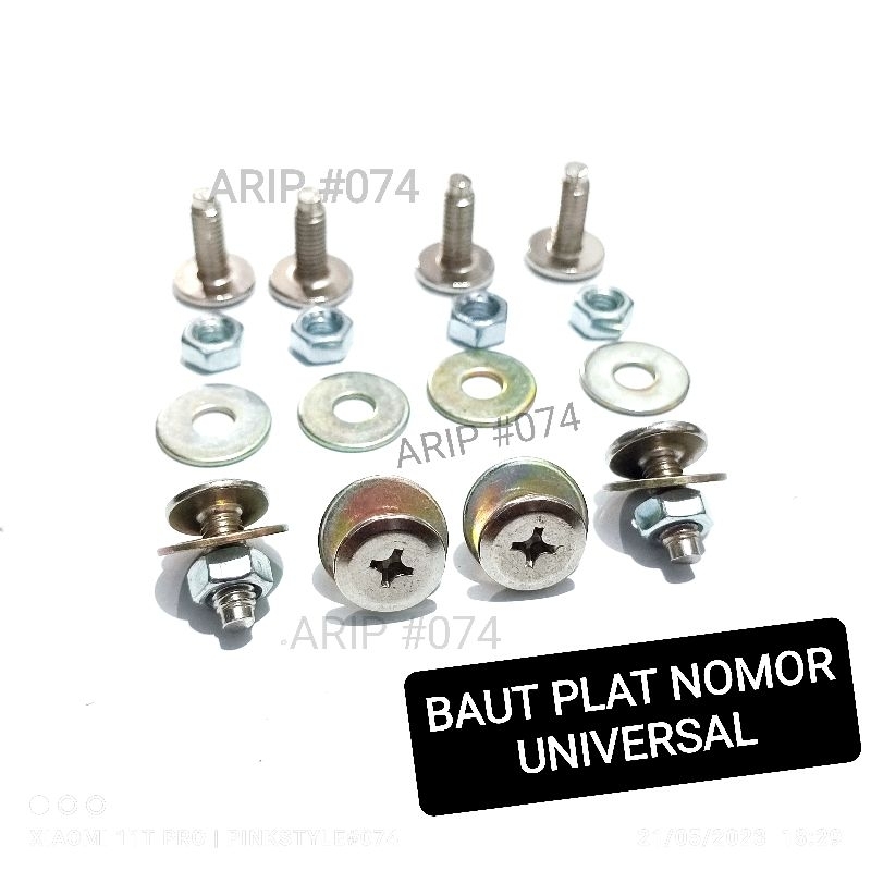 Number Plate Bolts NMAX LEXI AEROX MIO PCX ADV VARIO BEAT Etc Number ...