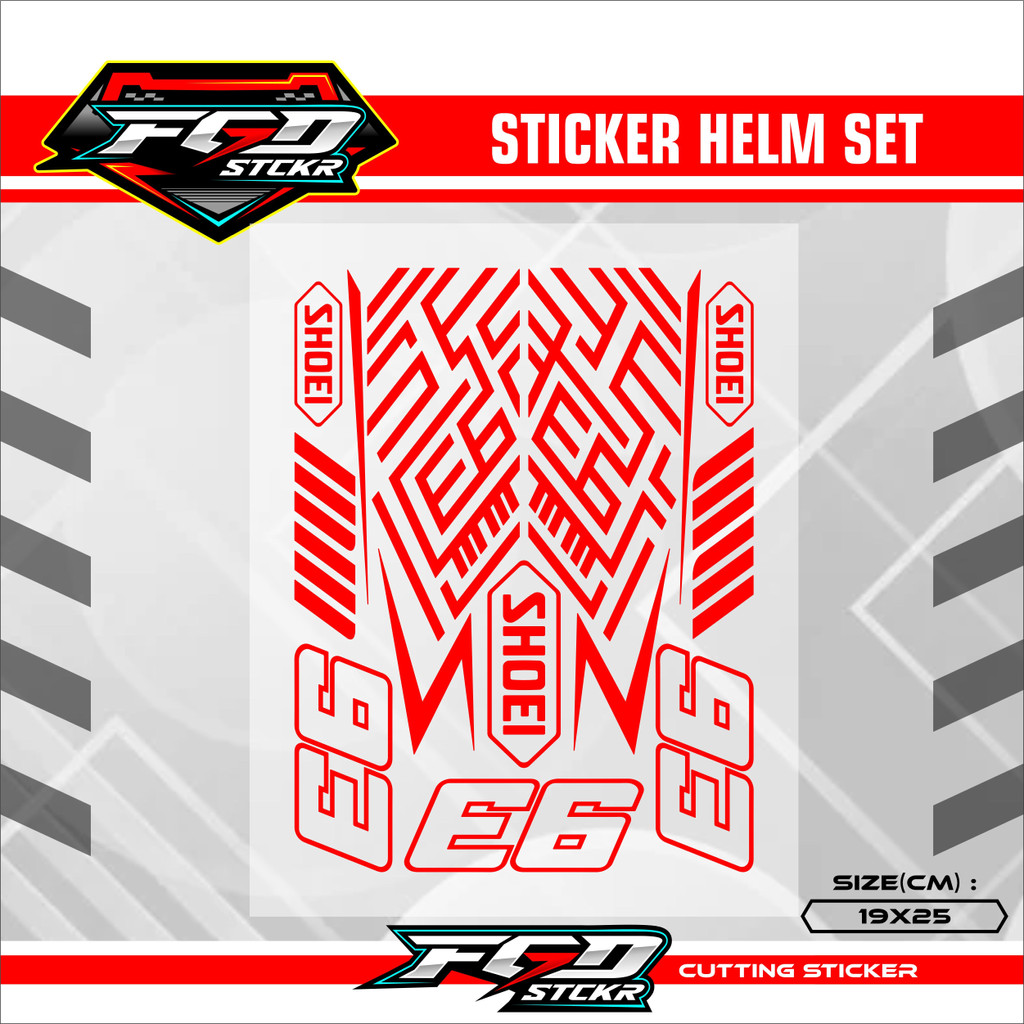 Helmet Sticker - CUTTING Sticker MM93 SET For Helmet | Shopee Philippines