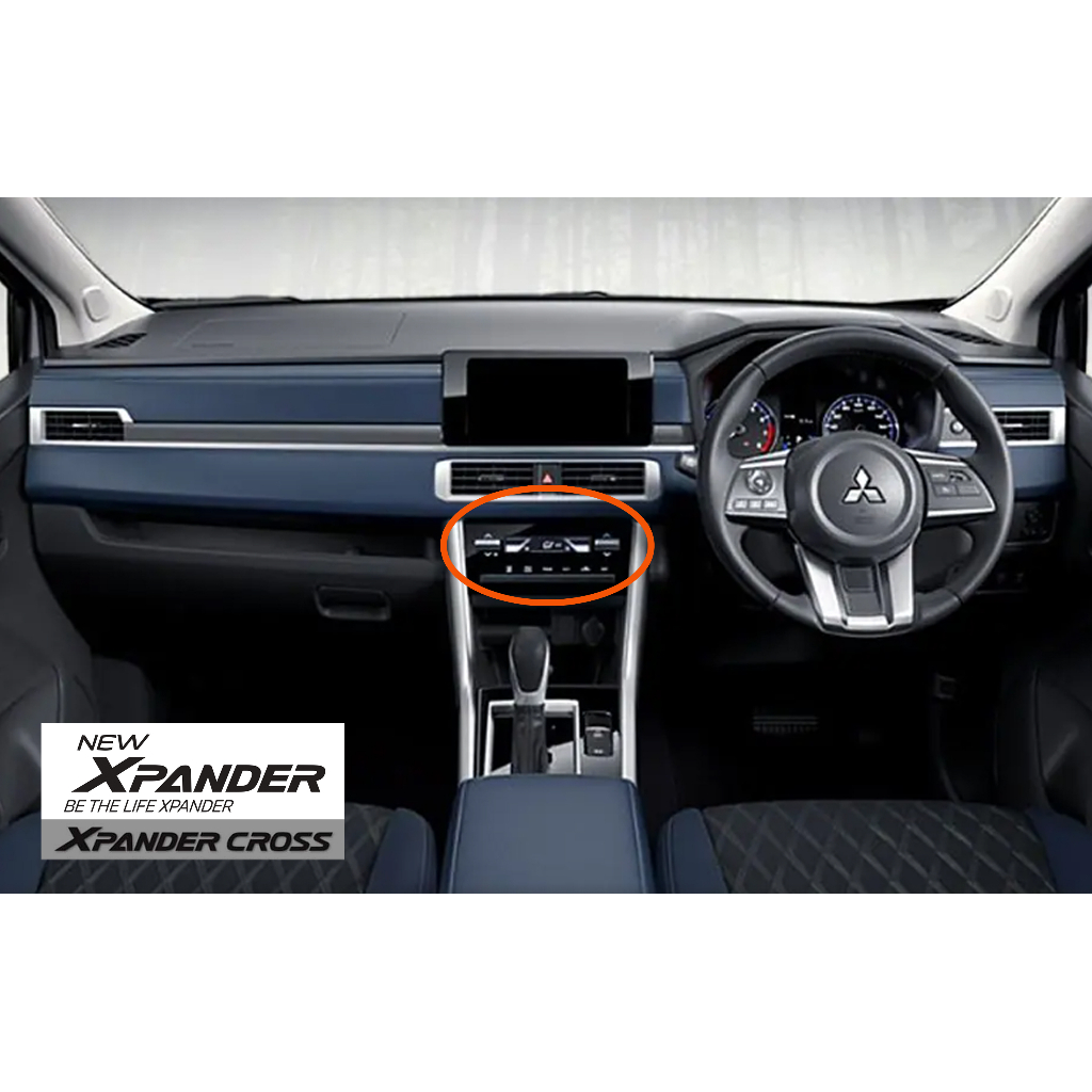 Sticker Panel AC Digital New Xpander/Cross - Clear/Black Glossy/Carbon ...