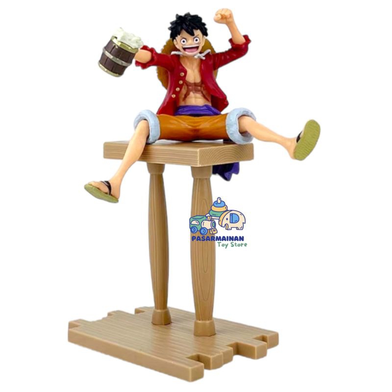 One Piece Monkey D'Luffy Grandline Journey Figure Toy Miniature Display ...