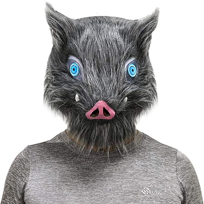 Kimetsu no yaiba inosuke pig mask demon slayer Rubber latex mask ...