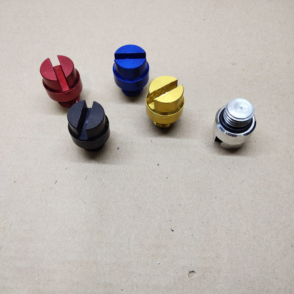 MESIN Universal Flat Lock Round cnc Engine Oil Cap | Shopee Philippines