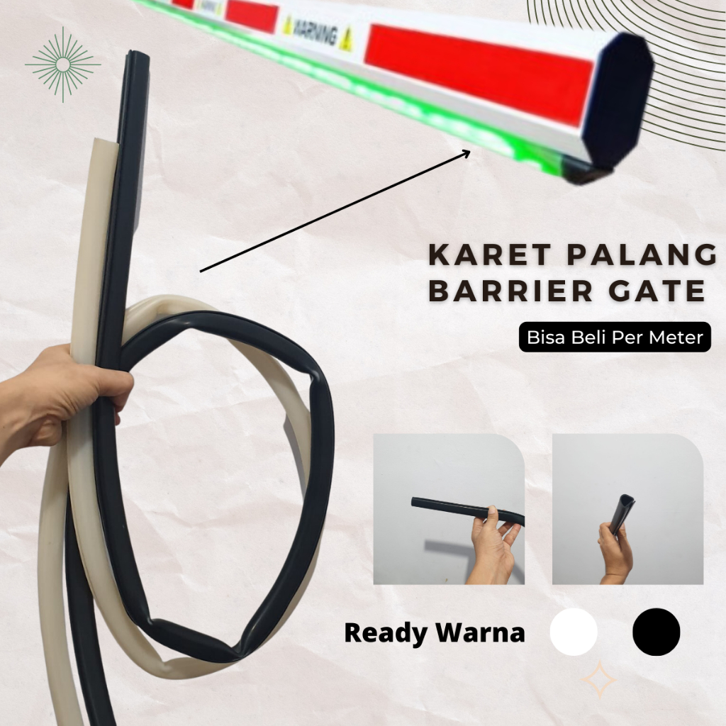 PUTIH HITAM Rubber Barrier Gate Barrier Gate Black -White Price per ...