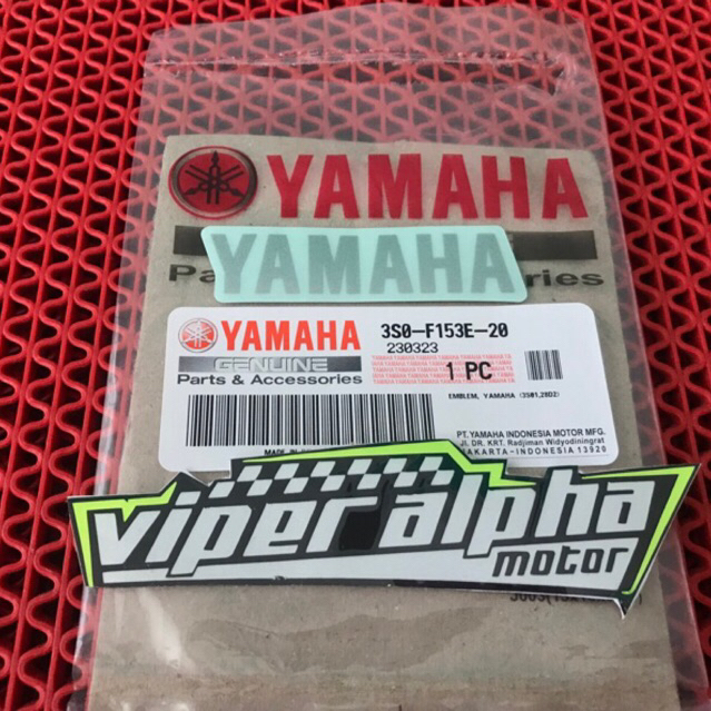 Original SILVER COLOR YAMAHA WRITING LOGO STICKER EMBLEM 3S0-F153E-21 ...