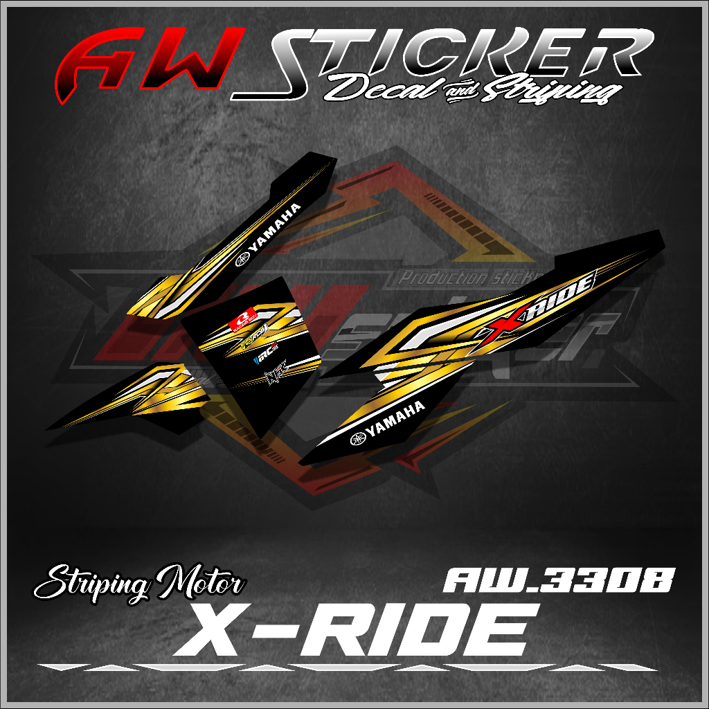 Sticker Striping Xride 115 Striping X-ride Variation racing aw-3308 ...