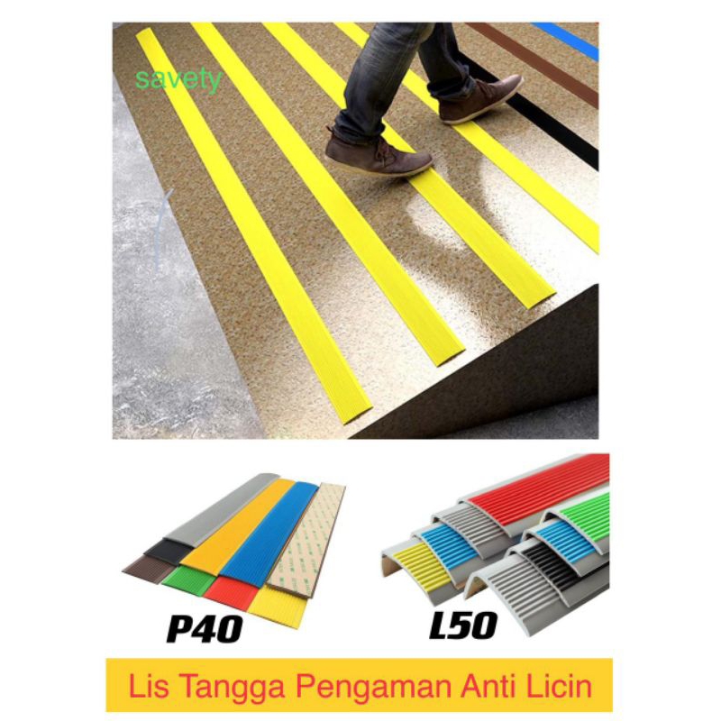 Anti-slip Safety Stair Trim + 3M Doubletape Step Nosing anti-Slip ...