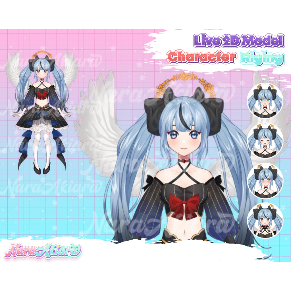 Vtuber Anime Characters Live2d Models Ready to Use for Streamers ...