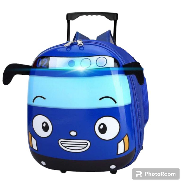 DBS TROLLY TAYO Tayo Bus Model Kindergarten School Backpack with Light ...