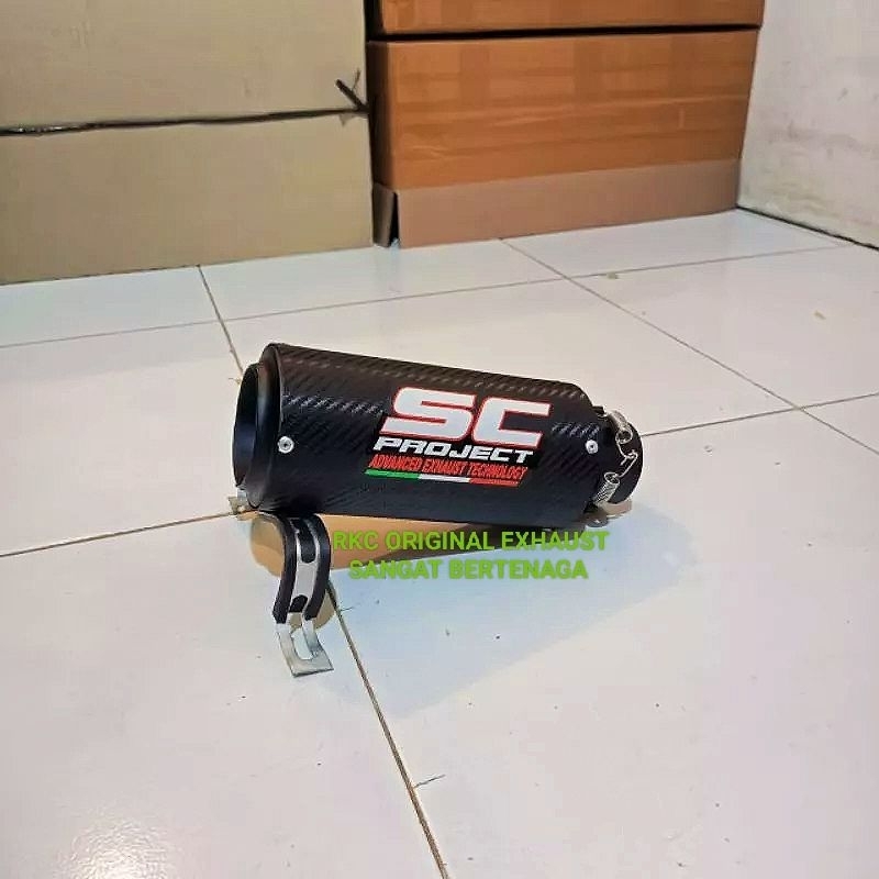 HITAM Exhaust Racing Sc Projects Black Carbon Inlet50 | Shopee Philippines