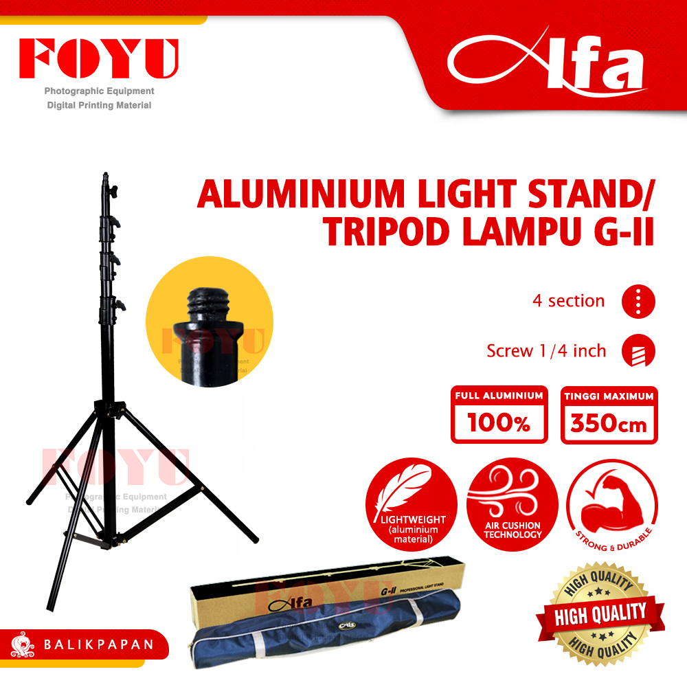 Alpha | Aluminum Light Stand/Alpha G-II Light Tripod | Shopee Philippines