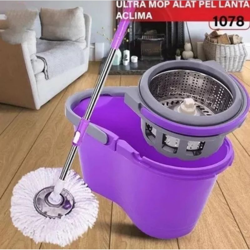 Stainless CONTAINER MOP With Bucket / Practical Multi-Purpose Stainless ...