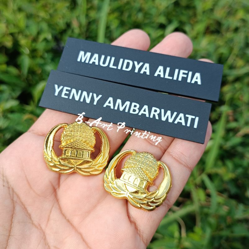 Name Package Engraved MatteTAG and Imported Korpri Pin, Name Chest ...