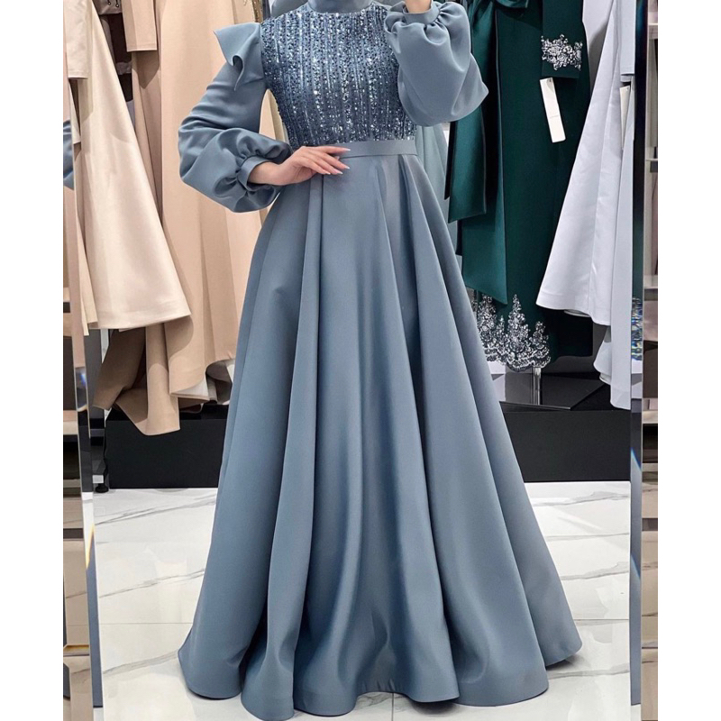 SYAKILA DRESS l TURKISH DRESS BRIDESMAID DRESS WEDDING DRESS PARTY ...