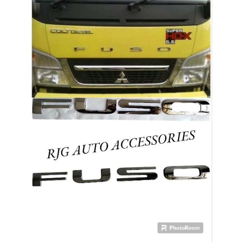 Emblem LOGO WRITING SYMBOLS LETTER FUSO TRUCK BOX LOGO FUSO FRONT KAP ...