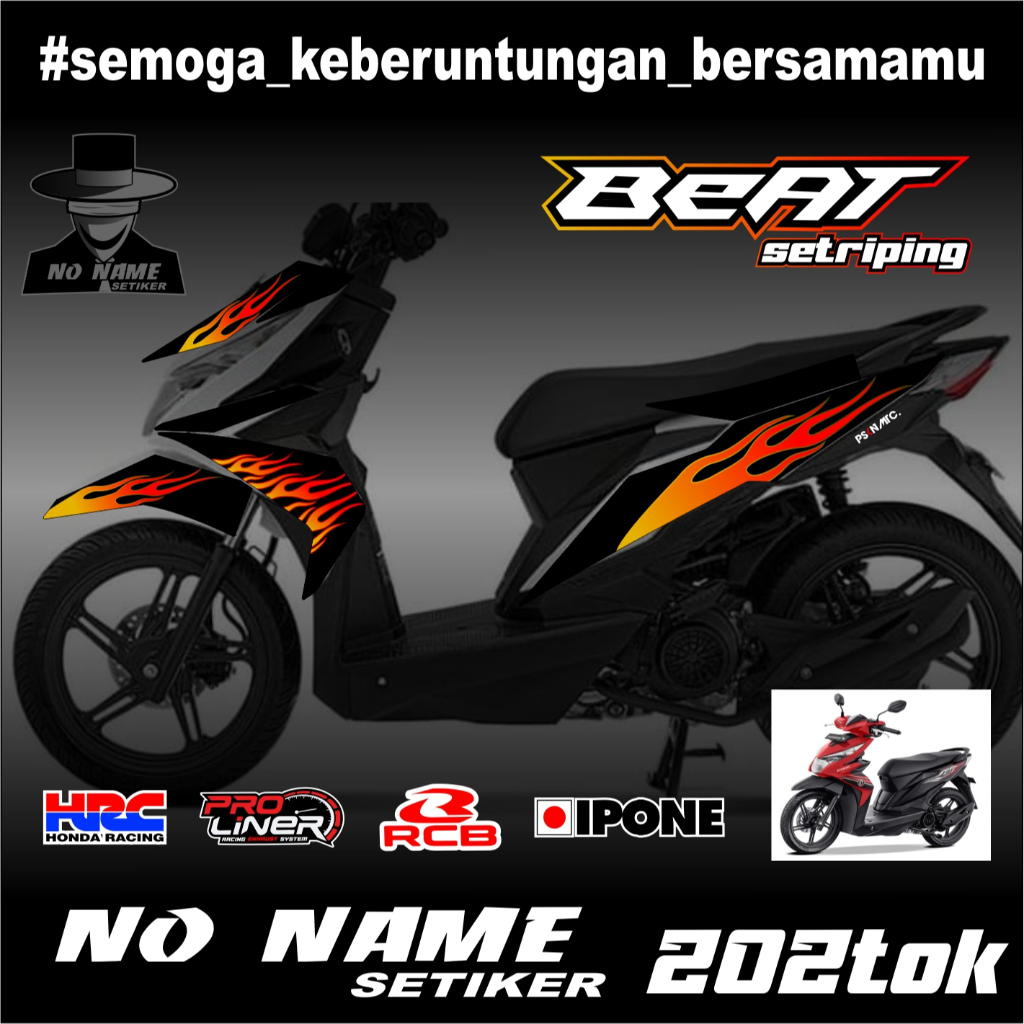 Beat esp motorbike sticker striping (202tok) 2016 2017 2018 2019 / beat ...