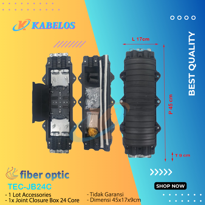 Fiber Optic Joint Closure 24 Core | Joint Closure FO 24 Core FTTH ...