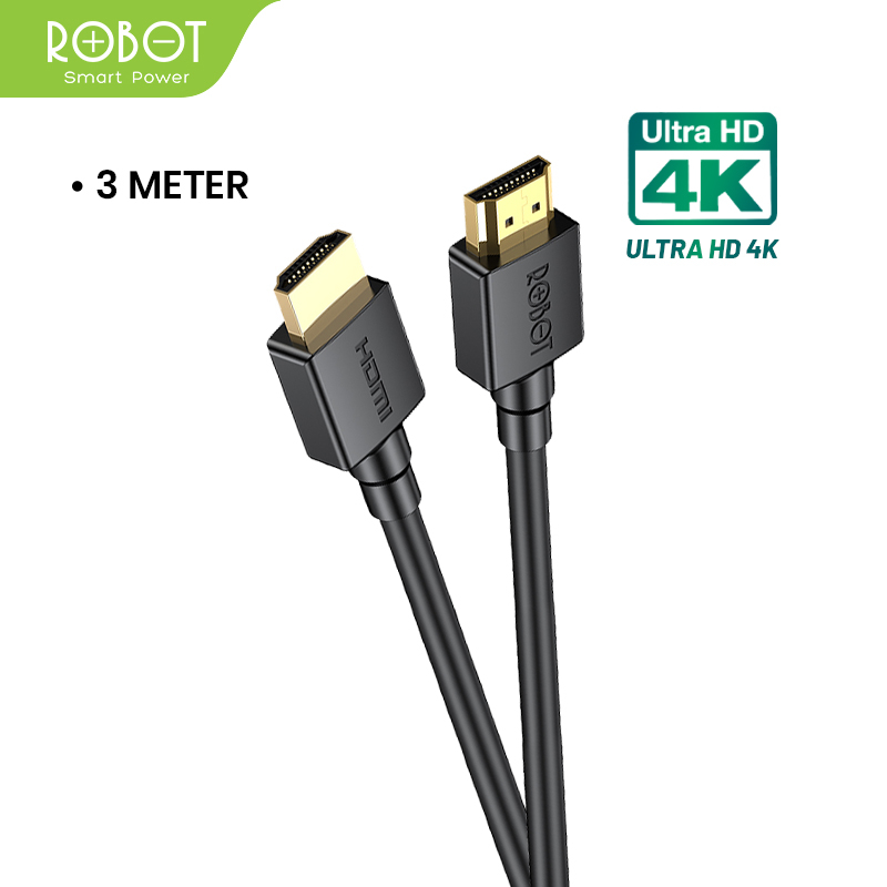 Robot HDMI Cable 3M RFH03 High Definition No Delay 3D 4K*2K HD Original - 1 Year Guarantee ...