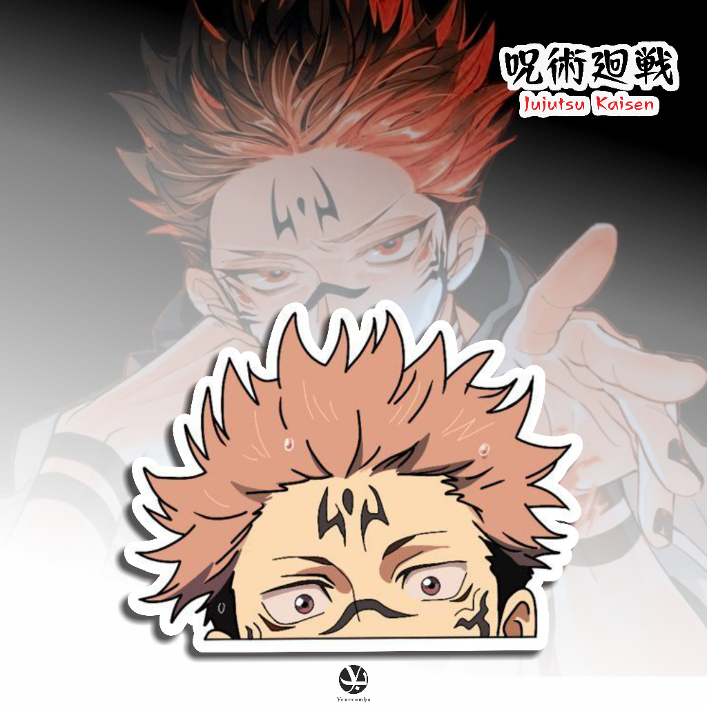Jujutsu KAISEN SUKUNA Peek STICKER - SUKUNA - JUJUTSU KAISEN - STICTER ...