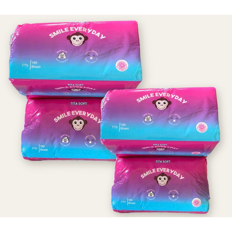 Tita Soft Tissue Facial Tissue 180 Sheet 2 Ply/ Tita Tissue | Shopee ...