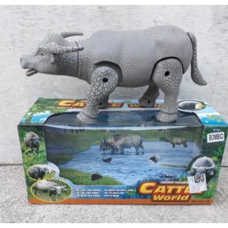 Buffalo Animal robot Children's Toys Can Walk And Sound | Shopee ...