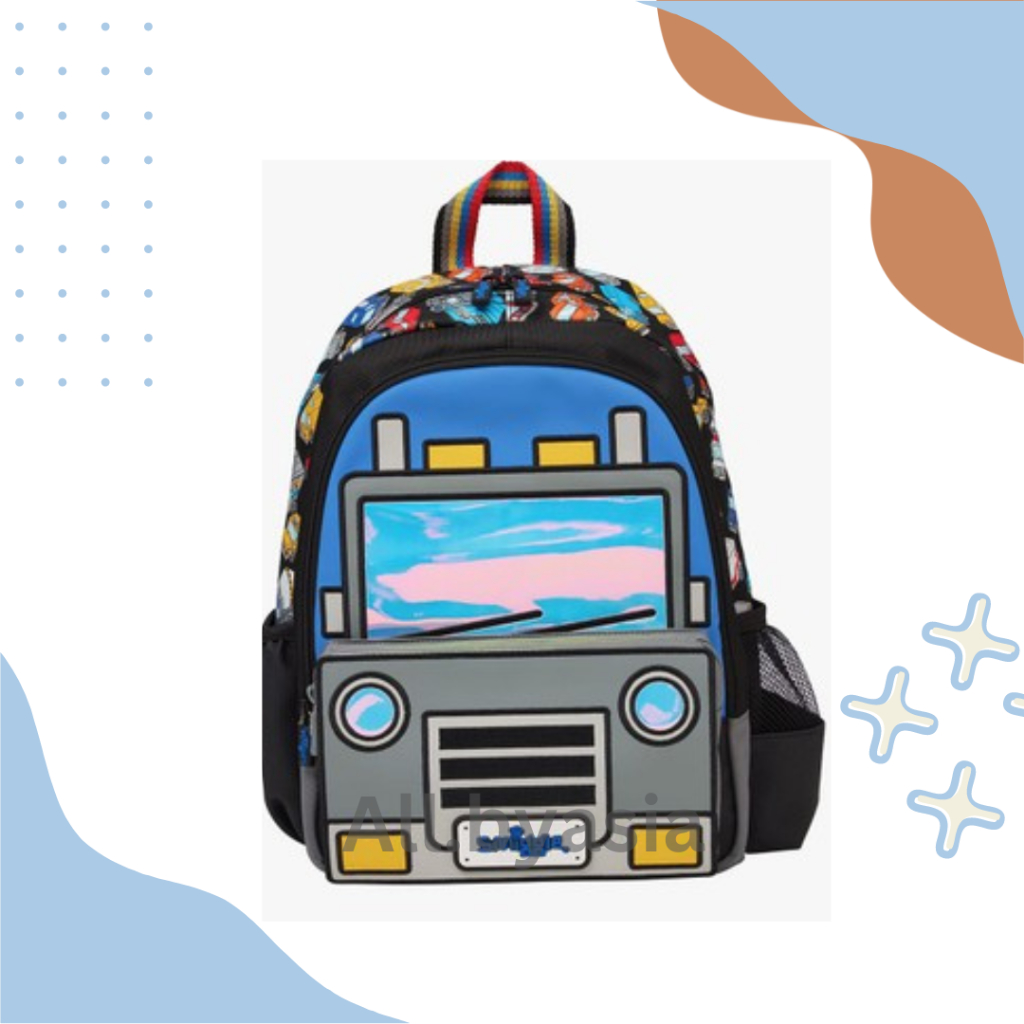 Smiggle Movin Junior Backpack Car Truck Black | Shopee Philippines