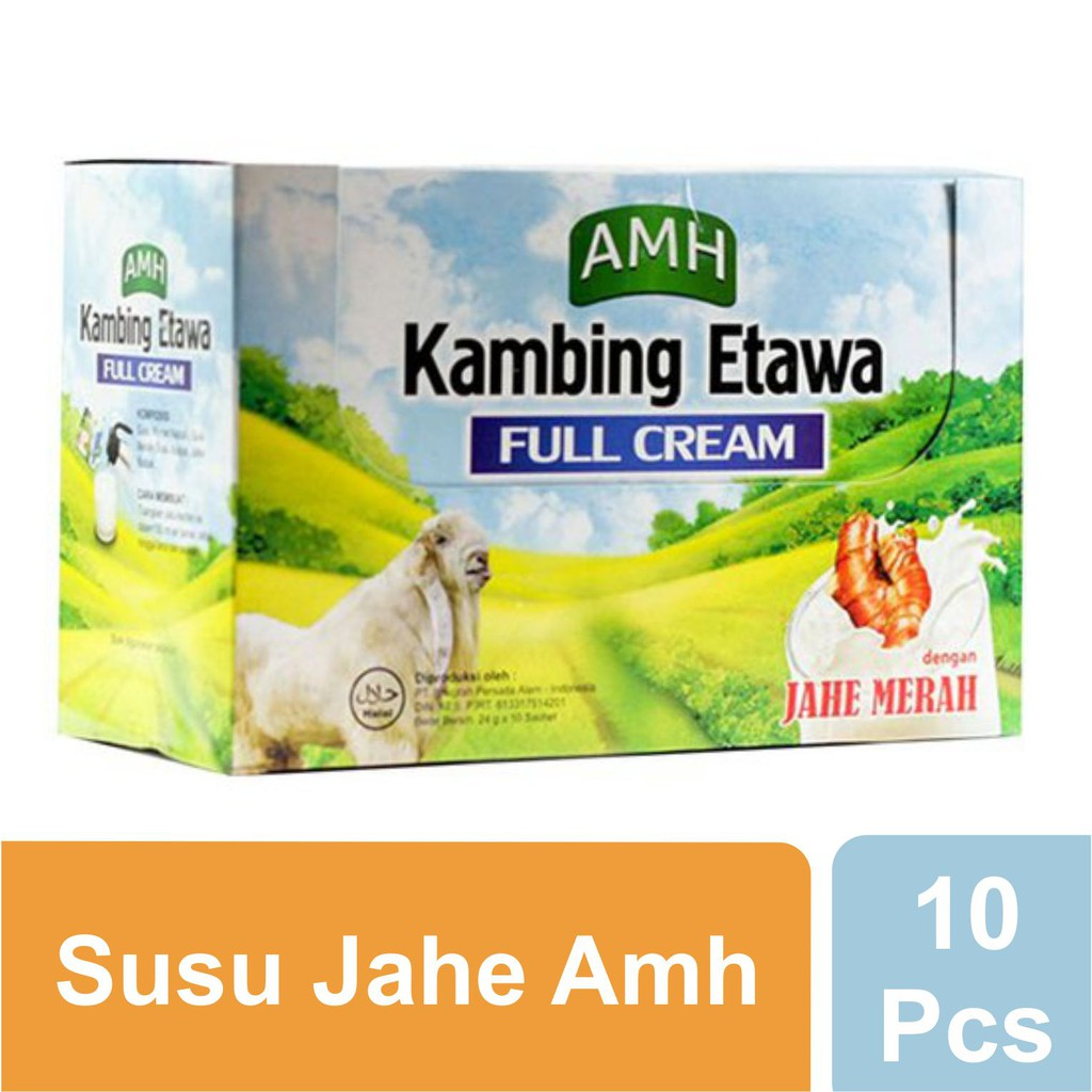 Etawa Goat Milk Powder AMH Plus Ginger [1 box contains 10 sachets] Original | Shopee Philippines