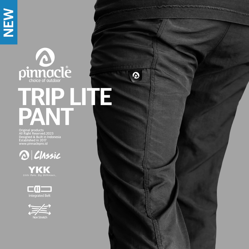 Pinnacle Trip Lite Pant Classic - Black | Shopee Philippines