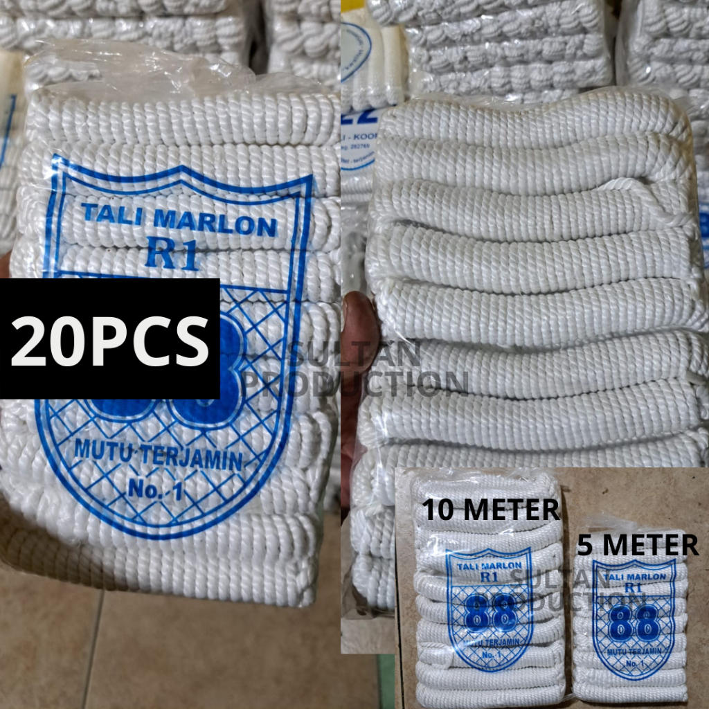 20pcs Marlon Scout Rope 5 & 10 meter Long Nylon Mine Scout Rope siga ...